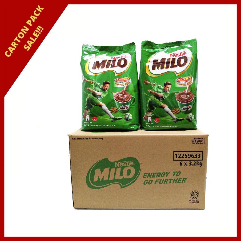 MILO ACT CHOC M/DRNK 3.2KGX6 CARTON | Shopee Malaysia