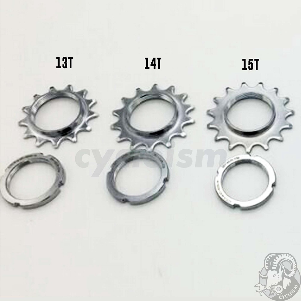 Fixed Sprocket Cog With Lock Ring 13T / 14T / 15T Fixie Cog Lockring ...