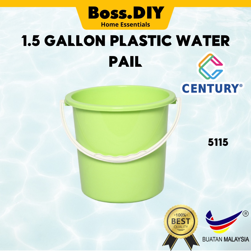 CENTURY 1.5 Gallon Plastic Water Pail (5115) | Shopee Malaysia