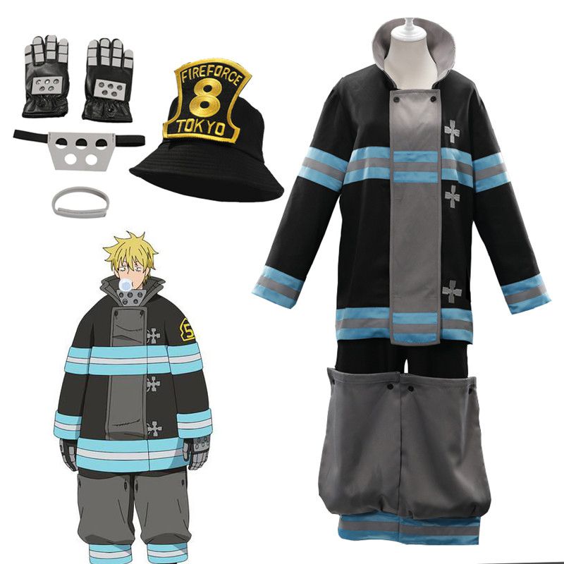 Fire Men Force Fire Brigade Uniform Shinra Kusakabe Women Cosplay ...