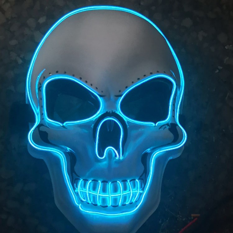 [LSC] Halloween Led Skeleton Mask/Voice Control luminous Shield/Cool ...