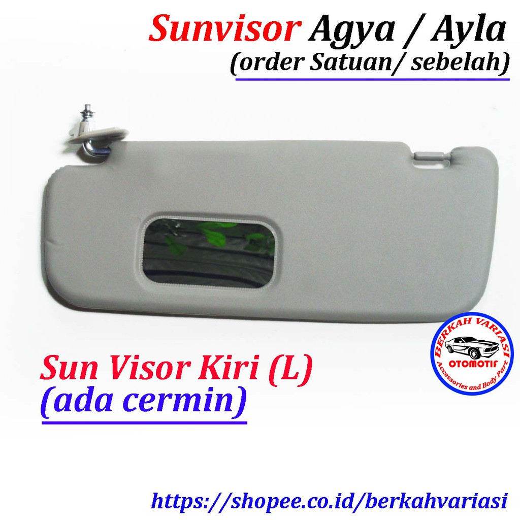 Sun Visor Toyota Agya Daihatsu Ayla Gray - Ori - satun (One Side ...