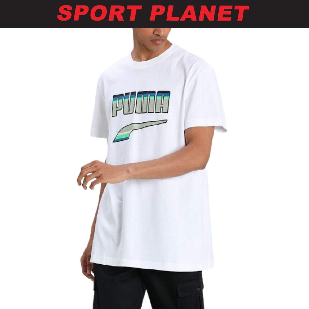 Puma Men Downtown Logo Short Sleeve Tee Shirt Baju Lelaki (530046-02 ...