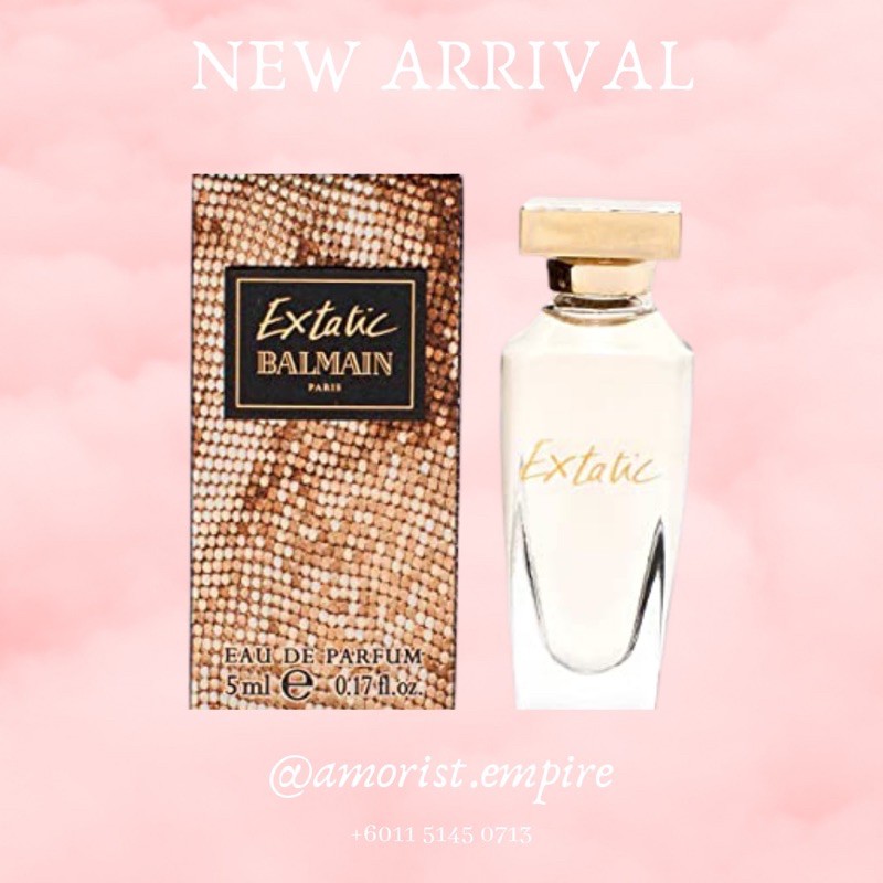 BALMAIN PARIS EXTATIC EDP MINIATURE PERFUME (5ml) | Shopee Malaysia
