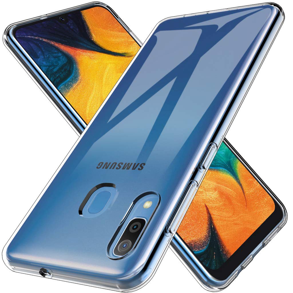 Samsung Galaxy A30 Case Transparent Silicone Clear Soft TPU Back Cover ...