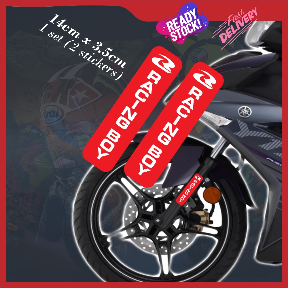 [Ready Stock] [14 cm] Racing Boy Logo Sticker For Motorcycle Fork ...
