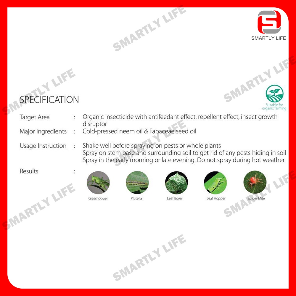 Baba Mr Ganick Dr Neem Natural Pesticide Racun Perosak Non-Toxic Ready ...