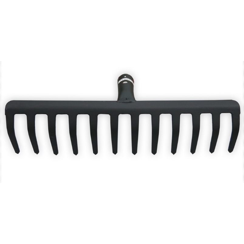 BLACK METAL GARDEN RAKE (10T/12T/14T) HEAVY DUTY | Shopee Malaysia