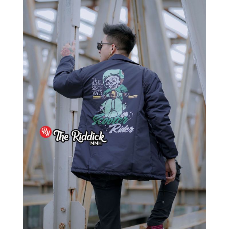 Vespa WATERPROOF Skull COACH Jacket 3D / Men's COACH Jacket / Parachute ...