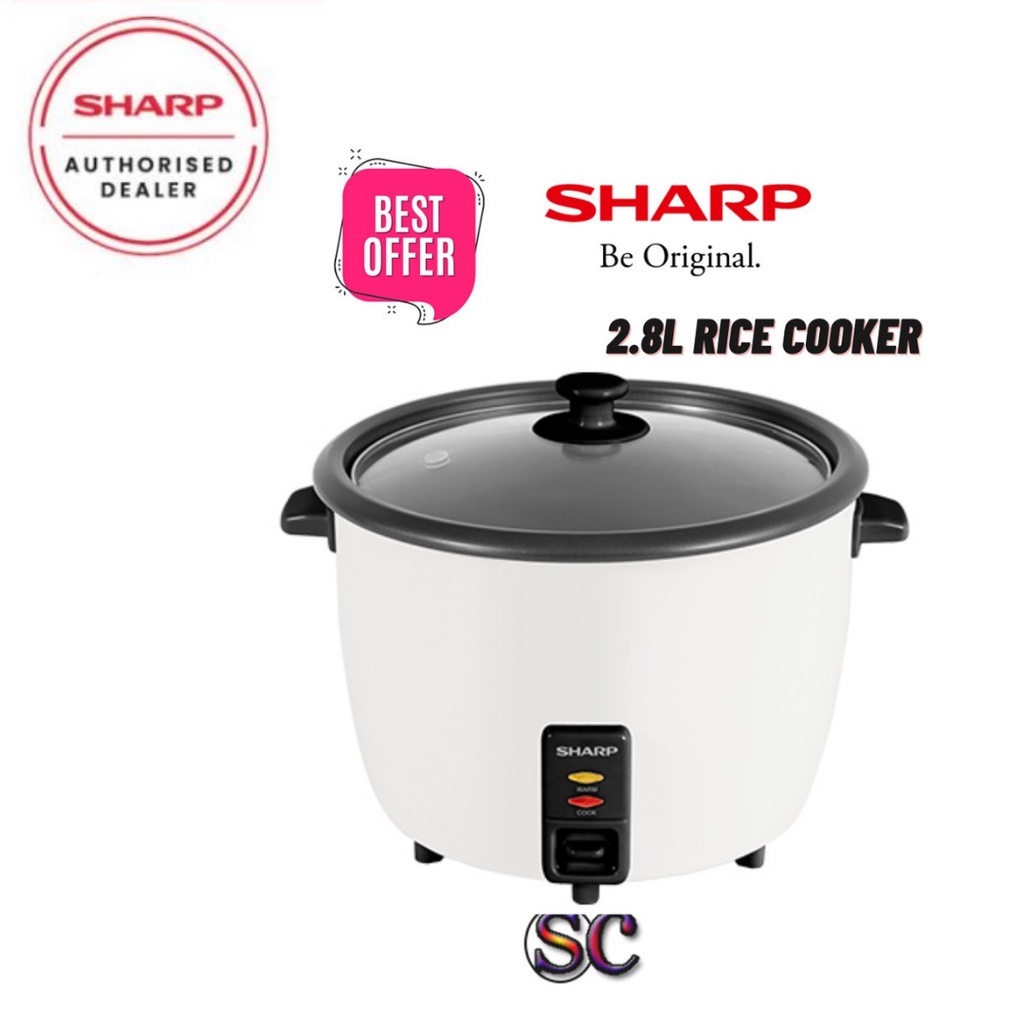 Sharp Rice Cooker KSH288G-WH (2.8L) | Shopee Malaysia