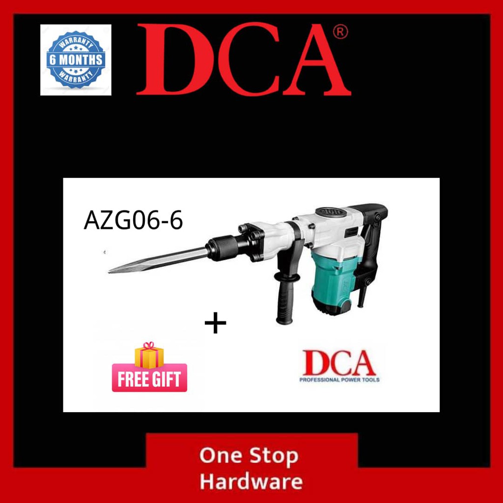 DCA AZG06-6 1350W DEMOLITION HAMMER / PERCUSSION HAMMER / BREAKER ...