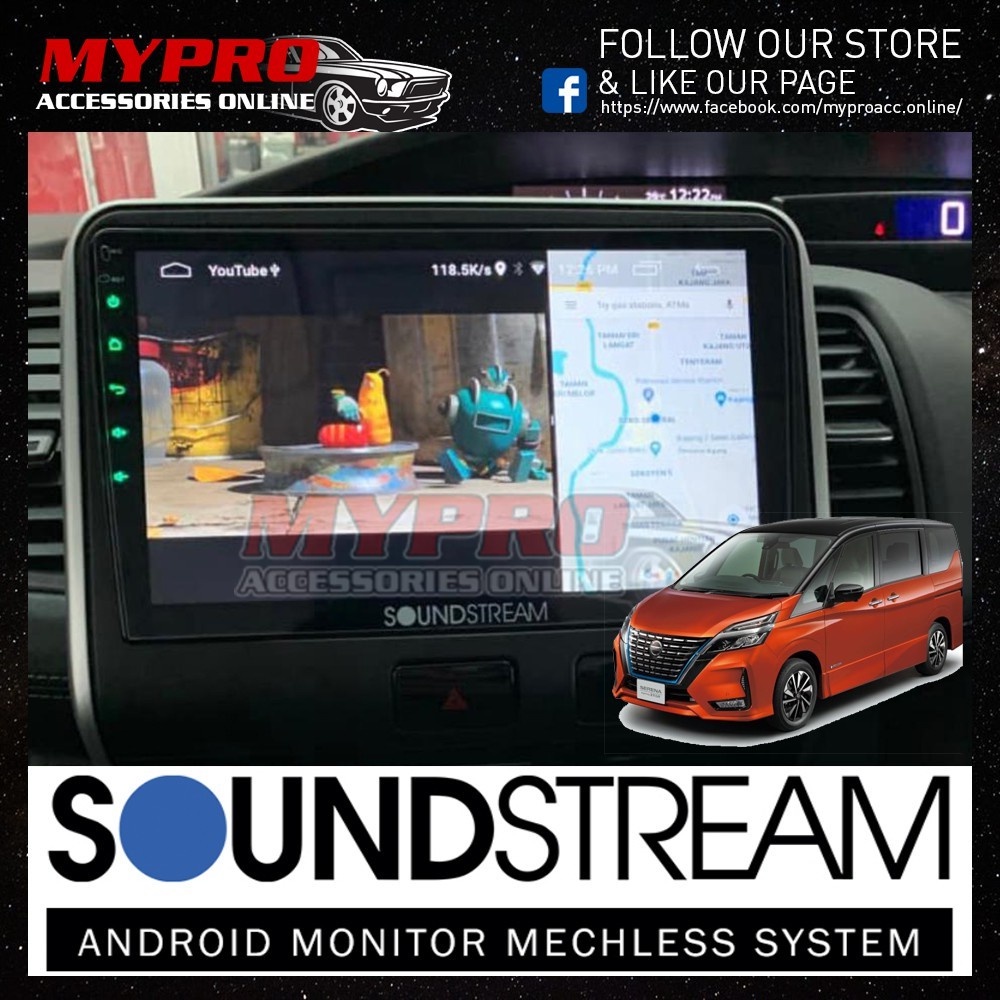 android 🔥nissan serena c27 2018-2019 soundstream🇺🇸 android player 2g ...