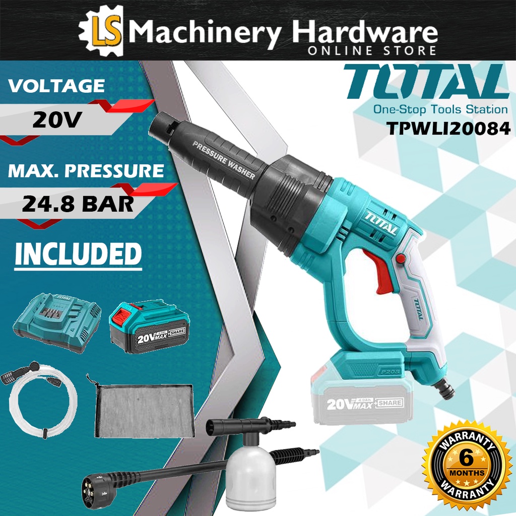Total Li-Ion Cordless Pressure Washer TPWLI20084 - 6 Months Warranty ...