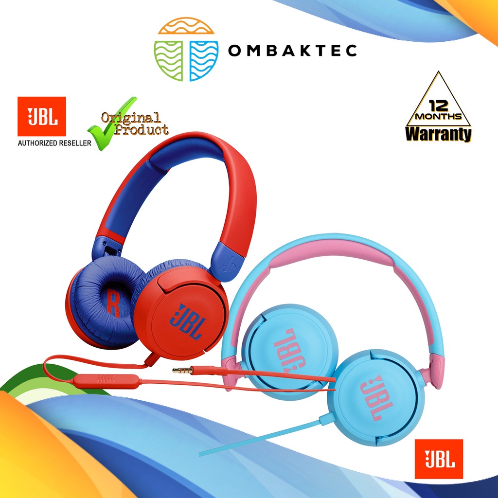 JBL Jr310 Kids on-ear Headphones with Aux Cable & Built-in Microphone ...