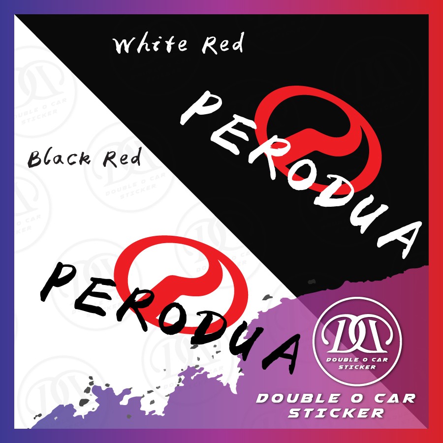 Ready Stock PERODUA ART FONT STICKER NP00025 | Shopee Malaysia
