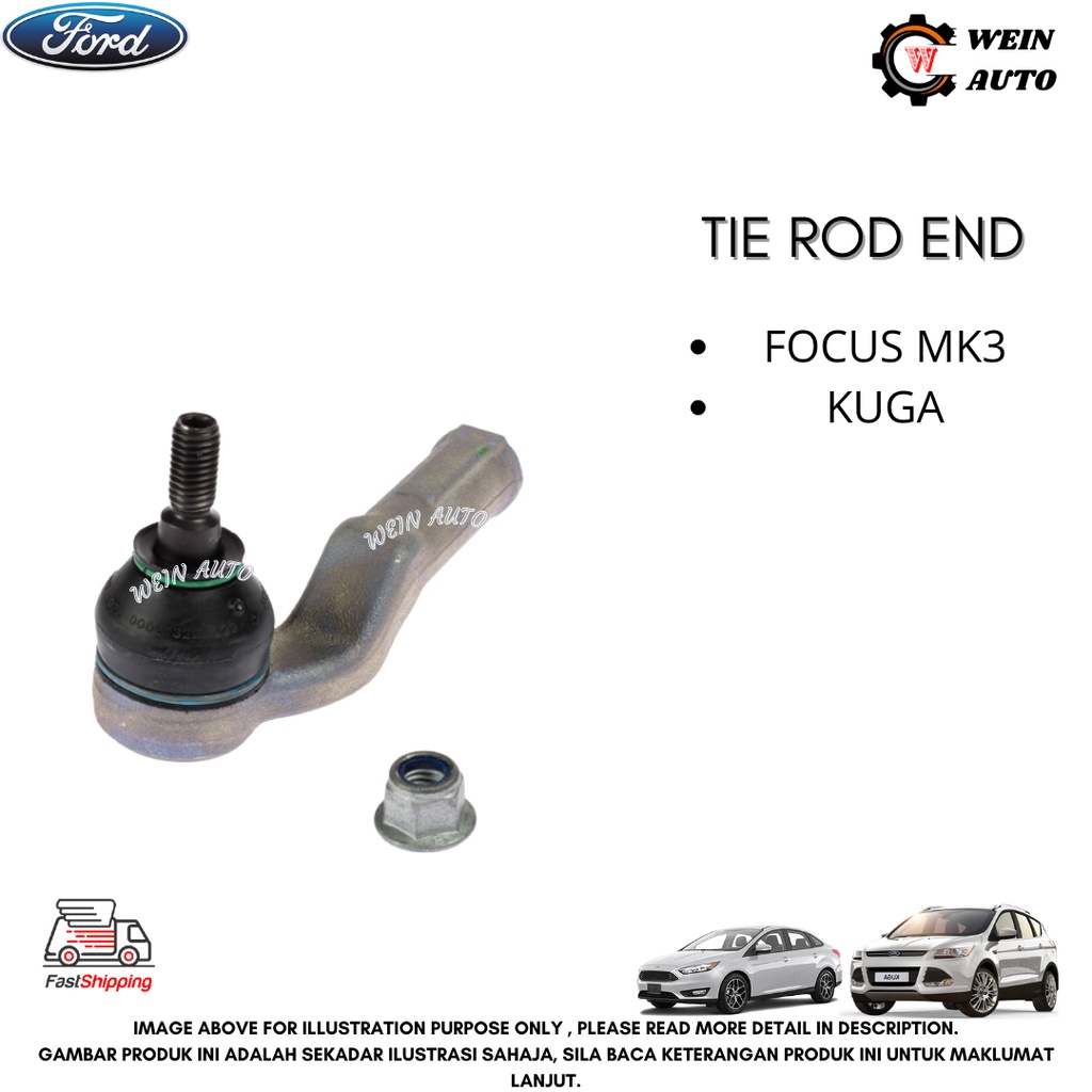 FORD GENUINE PARTS TIE ROD END LEFT / RIGHT FOR FORD KUGA , FORD FOCUS ...