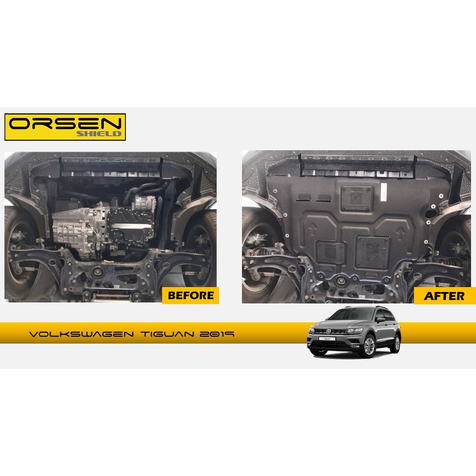 Volkswagen Tiguan Orsen Shield Car undercarriage protection | Shopee ...