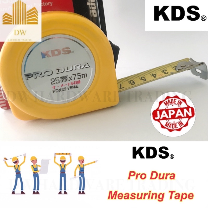 🔥Ready Stock🔥KDS Pro Dura 7.5m Measuring Tape/PDX25-75ME (7.5m/25ft ...