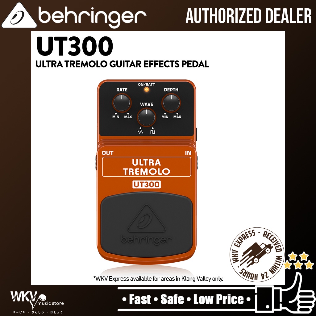 Behringer UT300 Ultra Tremolo Effects Pedal (UT-300 / UT 300) | Shopee ...