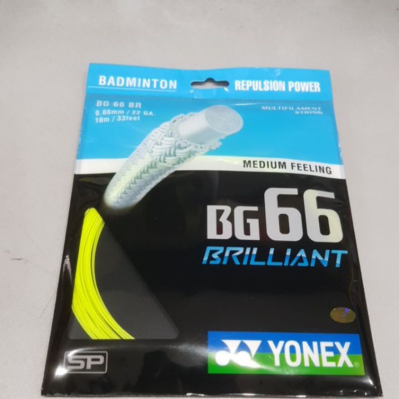 Yonex BG66 Brilliant / BG66BR badminton string (100% original) | Shopee ...