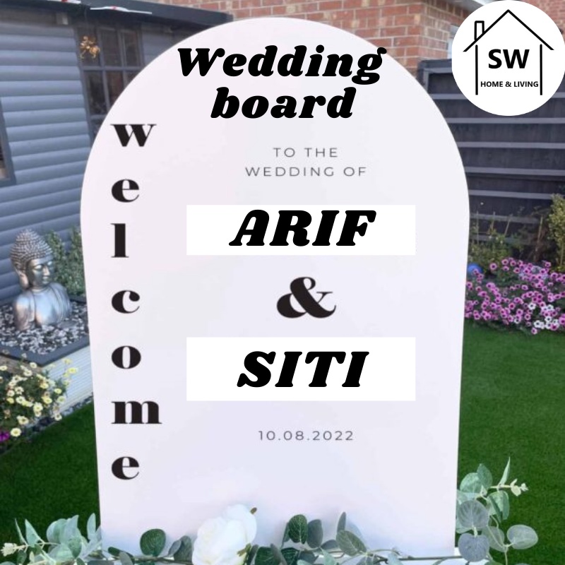 SW Papan untuk Kahwin Murah Size Besar Wedding board Sign board Welcome ...