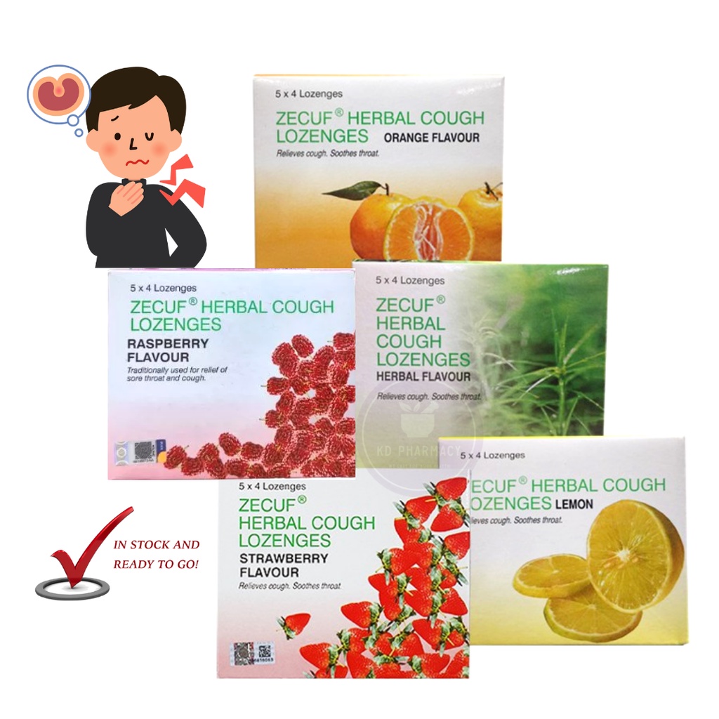 Zecuf Herbal Cough Lozenges 20's / Sore Throat Lozenges / lozeng sakit ...