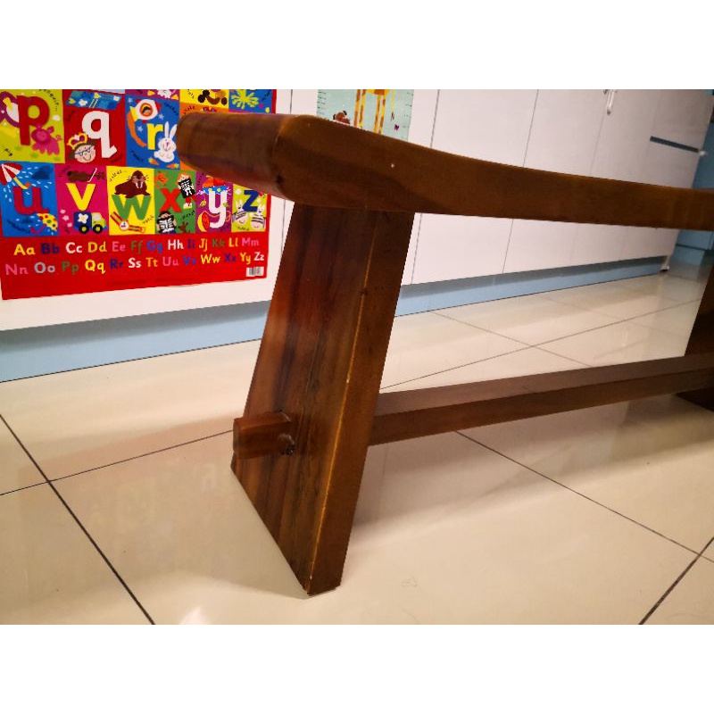 Solid wood bench (Raintree) | Shopee Malaysia