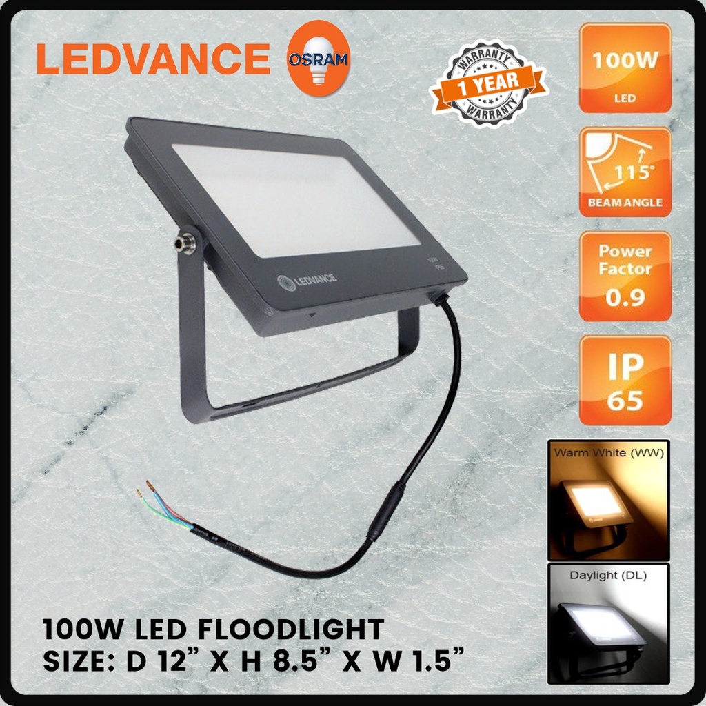 OSRAM LEDVANCE LED Floodlight Spotlight Outdoor Flood Light 100W 150W 200W | Shopee Malaysia