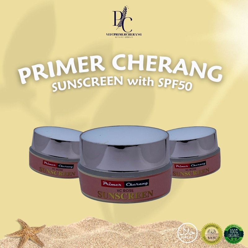 PRIMER CHERANG VC ROSE SUNSCREEN SPF50 | Shopee Malaysia