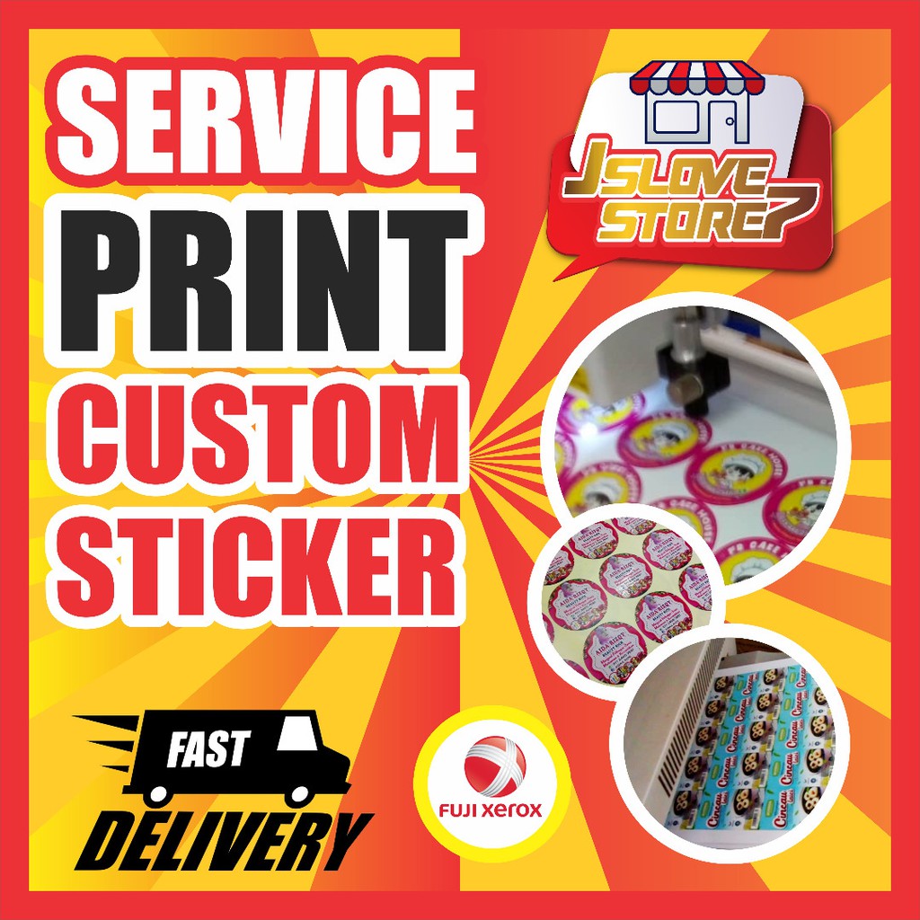 Custom Sticker Label Printing For Product | Shopee Malaysia