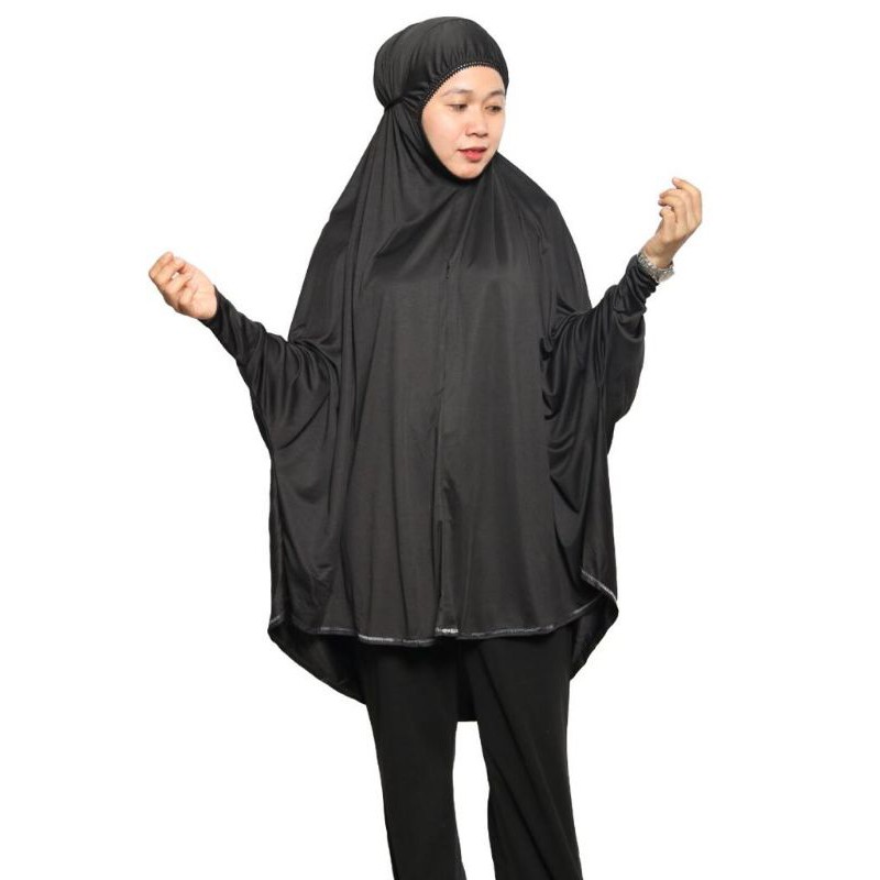 MINI TELEKUNG ZIARAH BERLENGAN BERPOKET | Shopee Malaysia