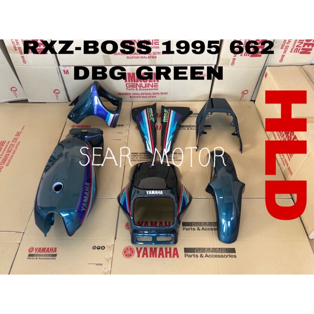RXZ BOSS 1995 BODY COVER SET DBG GREEN 662 HLD | Shopee Malaysia