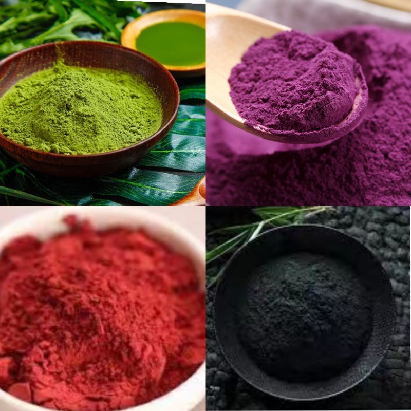 [Halal] Tehmag Premium Green Tea Powder/Charcoal Powder/Purple Sweet ...