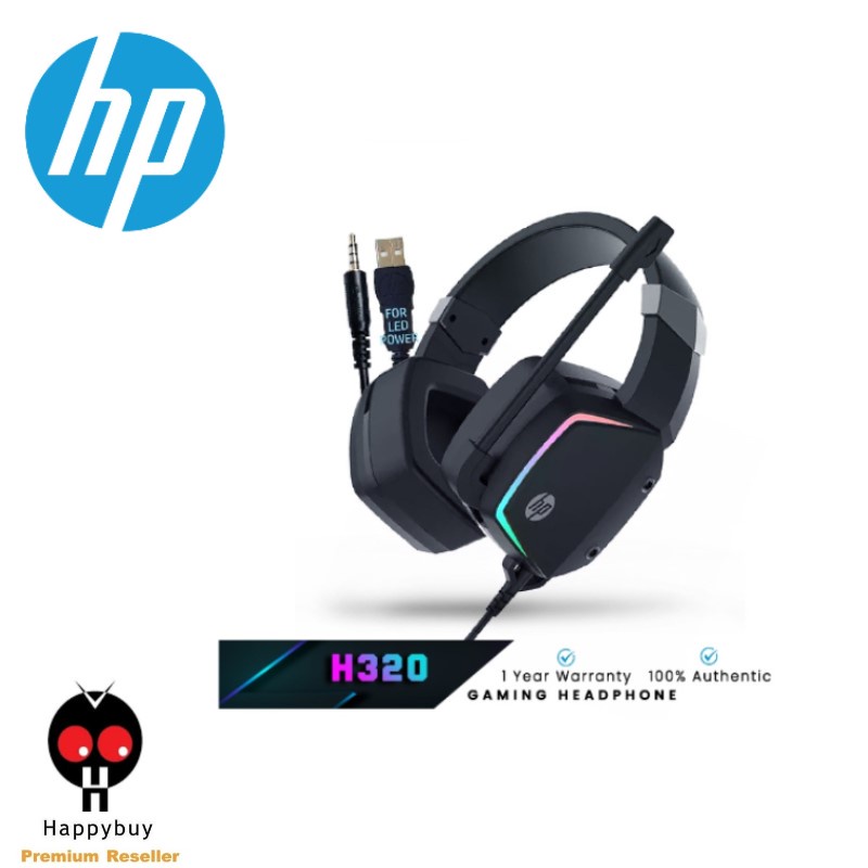 HP H320 3.5MM+USB WIRED GAMING HEADSET | Shopee Malaysia