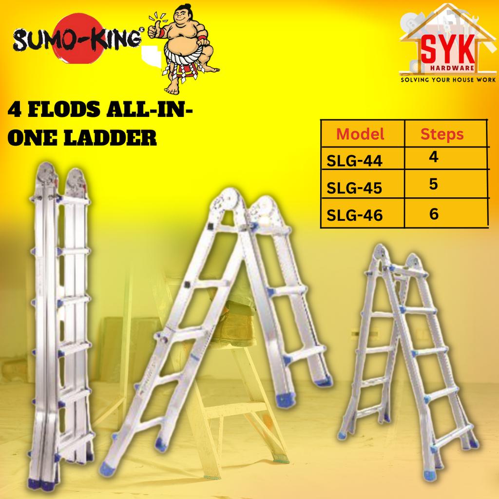 SYK Sumo King All In One Aluminum Ladder Foldable Multipurpose Ladder Heavy Duty Tangga Lipat ...