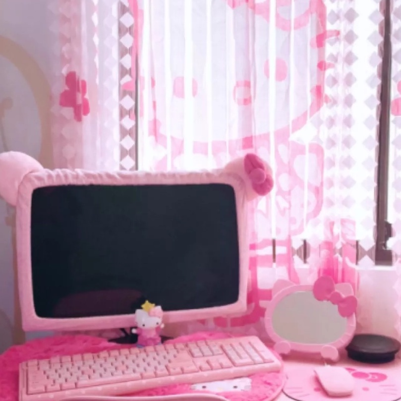 【Life-365】14-32 inch Desktop Computer Cover Laptop LCD Cover Kitty TV ...
