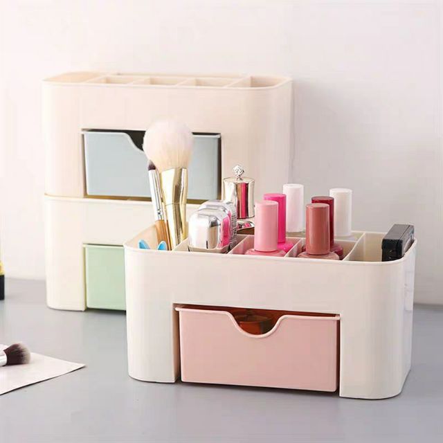 😍Ready Stock Malaysia 😍Cosmetic Storage Box With Small Drawer | Shopee ...