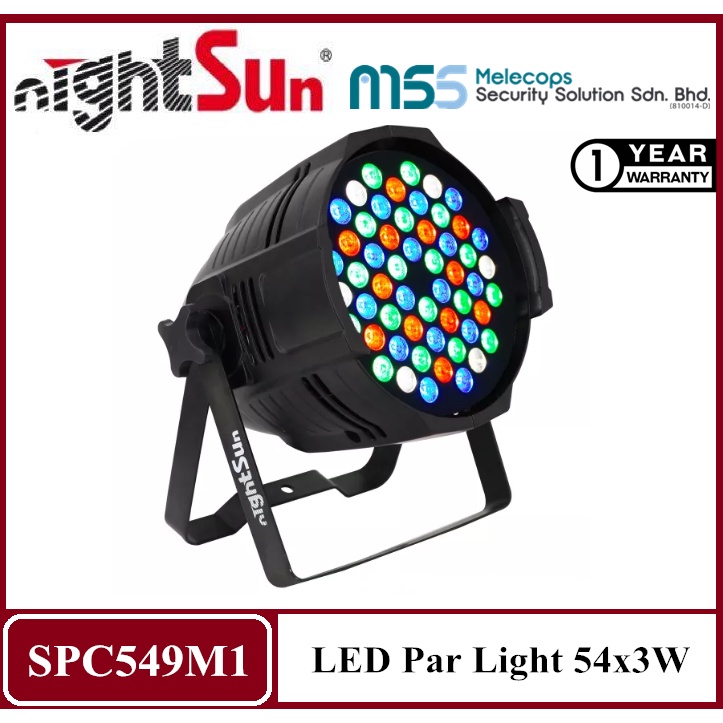 NIGHTSUN SPC549M1 LED Par Light 54×3W | Shopee Malaysia