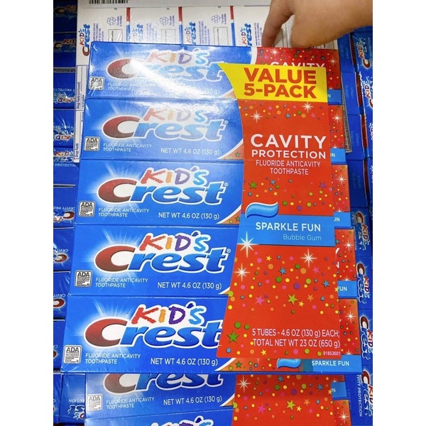 Crest Kids Toothpaste For Babies Over 3 Years Old (1 Tube 130g ...