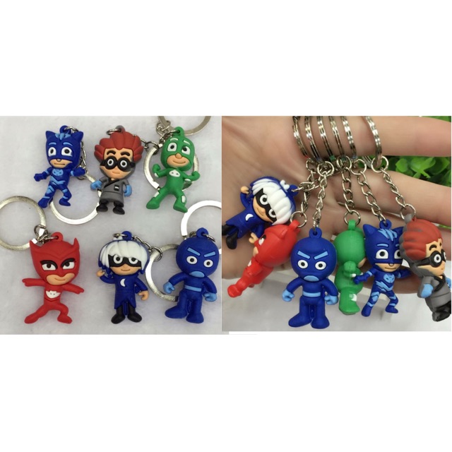 Pj masks key chain (6 in set) | Shopee Malaysia