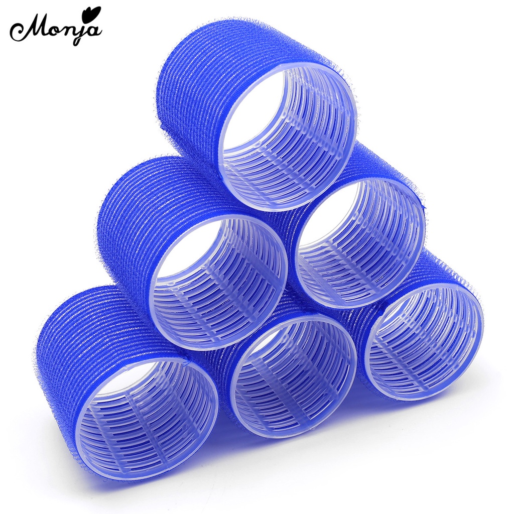 Monja 6Pcs/Set Hair Roller Multiple Size Random Color Natural Curls ...