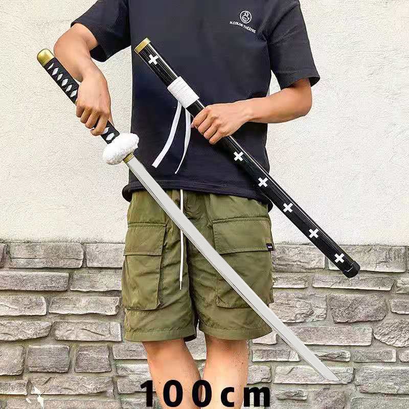 One Piece Zoro Sword Toys 104CM Wooden Roronoa Shusui luffy Meito Wado ...