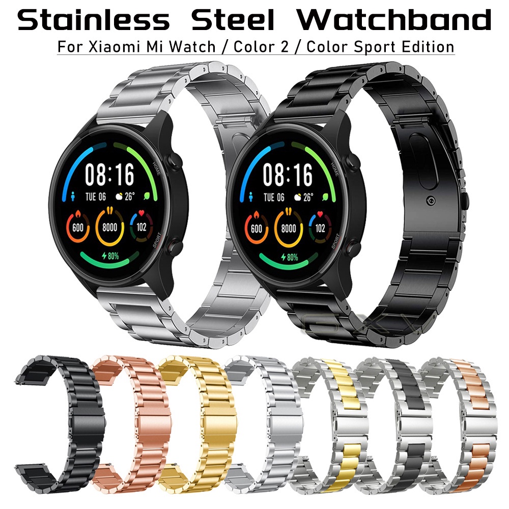 For Xiaomi Mi Watch Strap Stainless Steel Metal Band for Xiaomi Mi ...