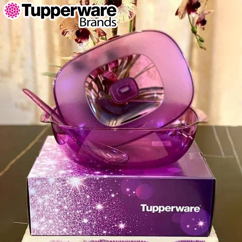 🔥READY STOCK🔥ORIGINAL TUPPERWARE Purple Royale Crystalline Rice Server ...