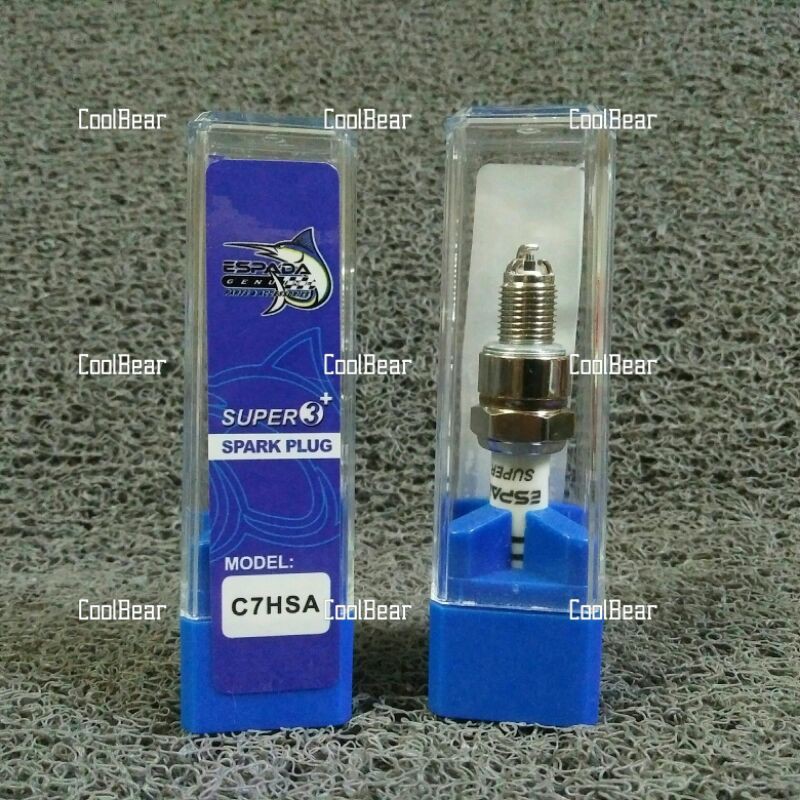 [CBe] Spark Plug Espada 3Kaki 3Cabang #pendek Ex5 Kriss Wave Gbo SRL CT ...