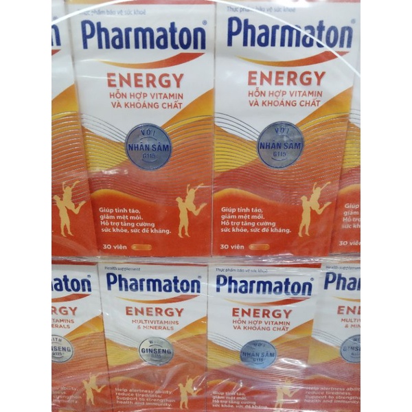 Pharmaton Energy vitamin and mineral supplement box of 30 tablets ...