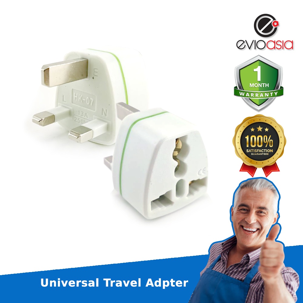 Universal UK Plug Travel Adapter Converter AU/US/EU/UK | Shopee Malaysia