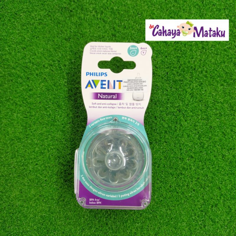 Puting Botol Susu Avent Natural Wideneck/Philips Avent Natural Teats ...