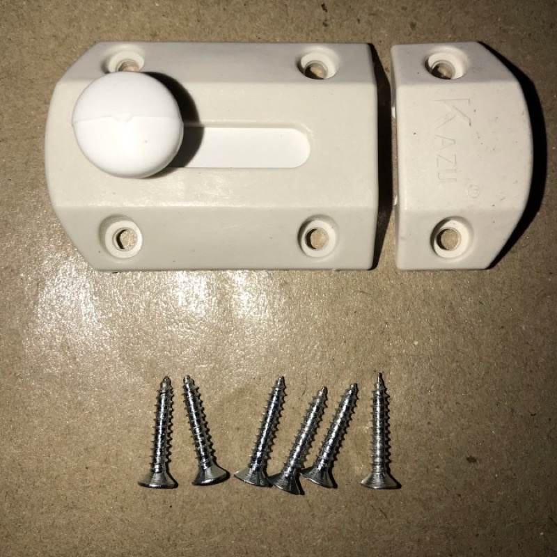 PVC GRENDEL PVC GRENDEL FOR BATHROOM DOORS | Shopee Malaysia