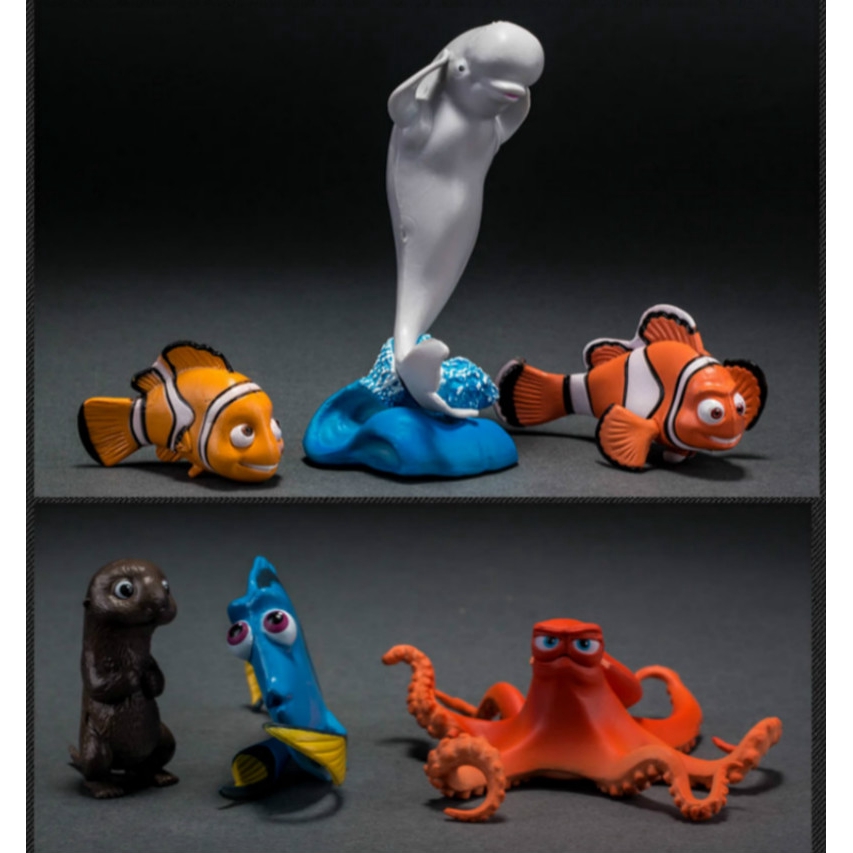 6pcs/set Aquarium Decoration Movie Product Finding Nemo Figures Dory ...
